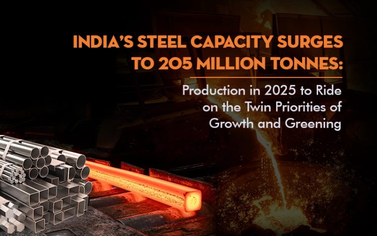 India’s Steel Capacity Surges to 205 Million Tonnes: Production in 2025 ...